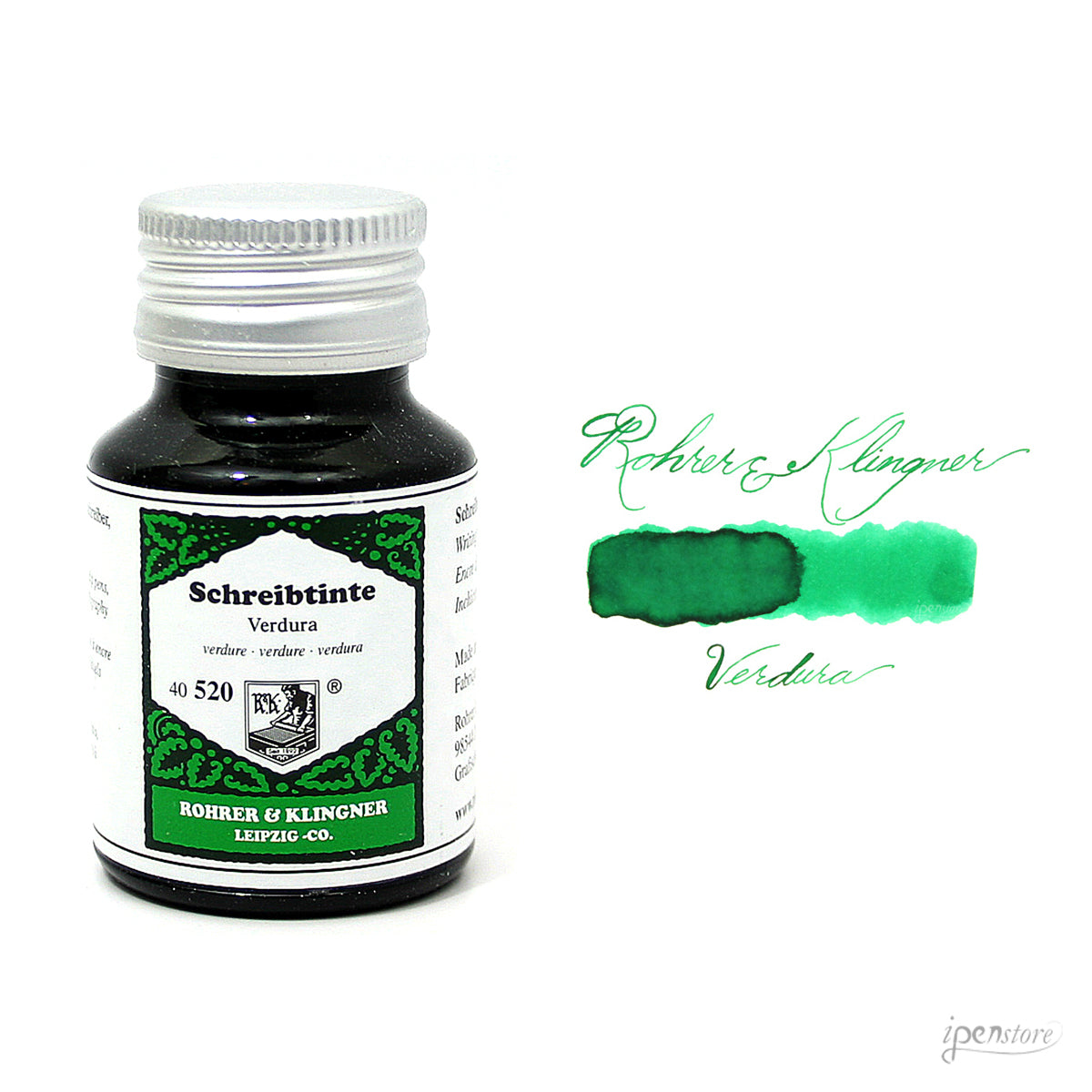 Rohrer & Klingner 50 ml Bottle Fountain Pen Ink, Verdura (Verdure Gree