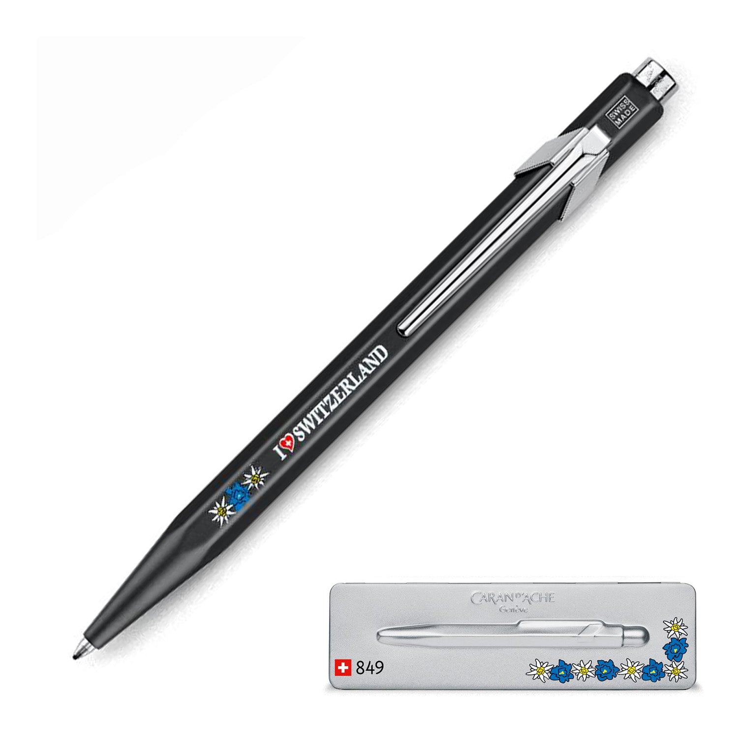 Caran d'Ache Swiss Made 849 Premium Collection Ballpoint Pen, Edelweis