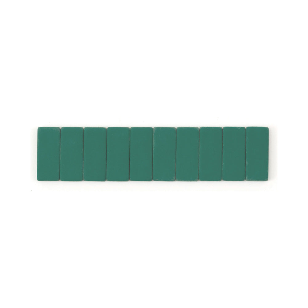 Pack of 10 Blackwing Replacement Erasers, Volume 710 Teal